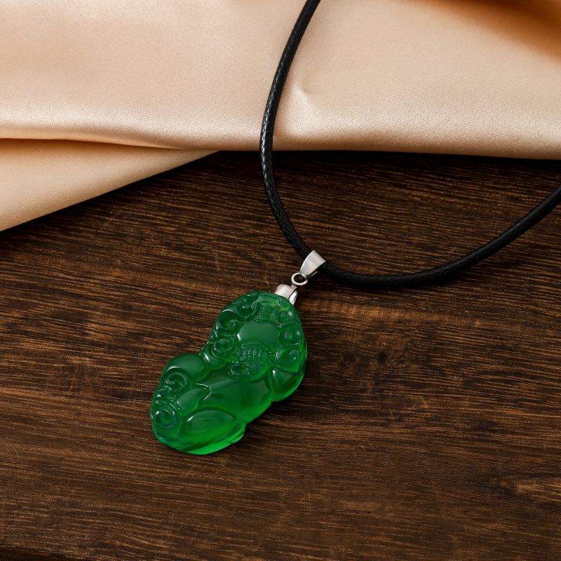 Lucky Pixiu Stone - Green – TAICHI GEMSTONE